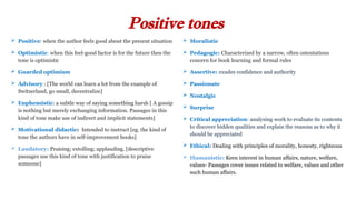 RC- Tones & Styles. - Part of English Grammar | PPT