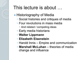 Rc 0.1.c.media history.overview | PPT