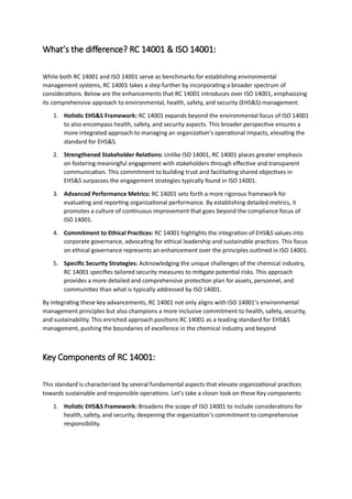 RC 14001 Certification: Enhancing ISO 14001 with EHS & Security ...