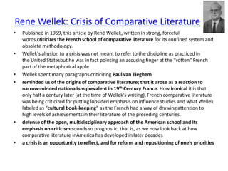 Comparative Literature Studies | PPTX