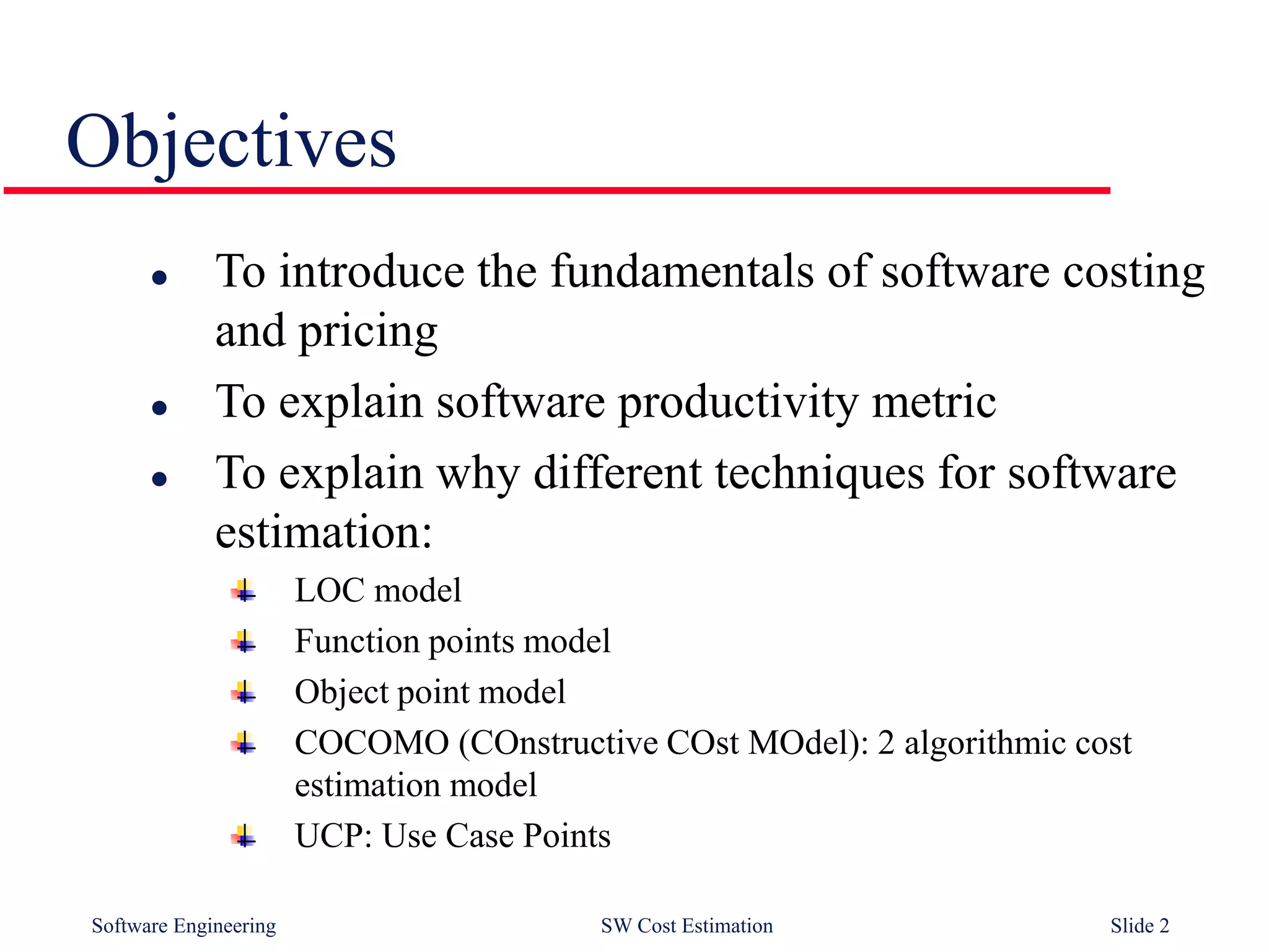 Swcostestimationppt