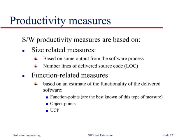 Swcostestimationppt