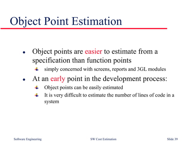 Swcostestimationppt