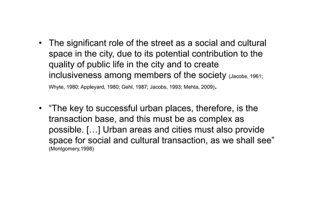 Street design and the reality of urban life in the global south | PPT