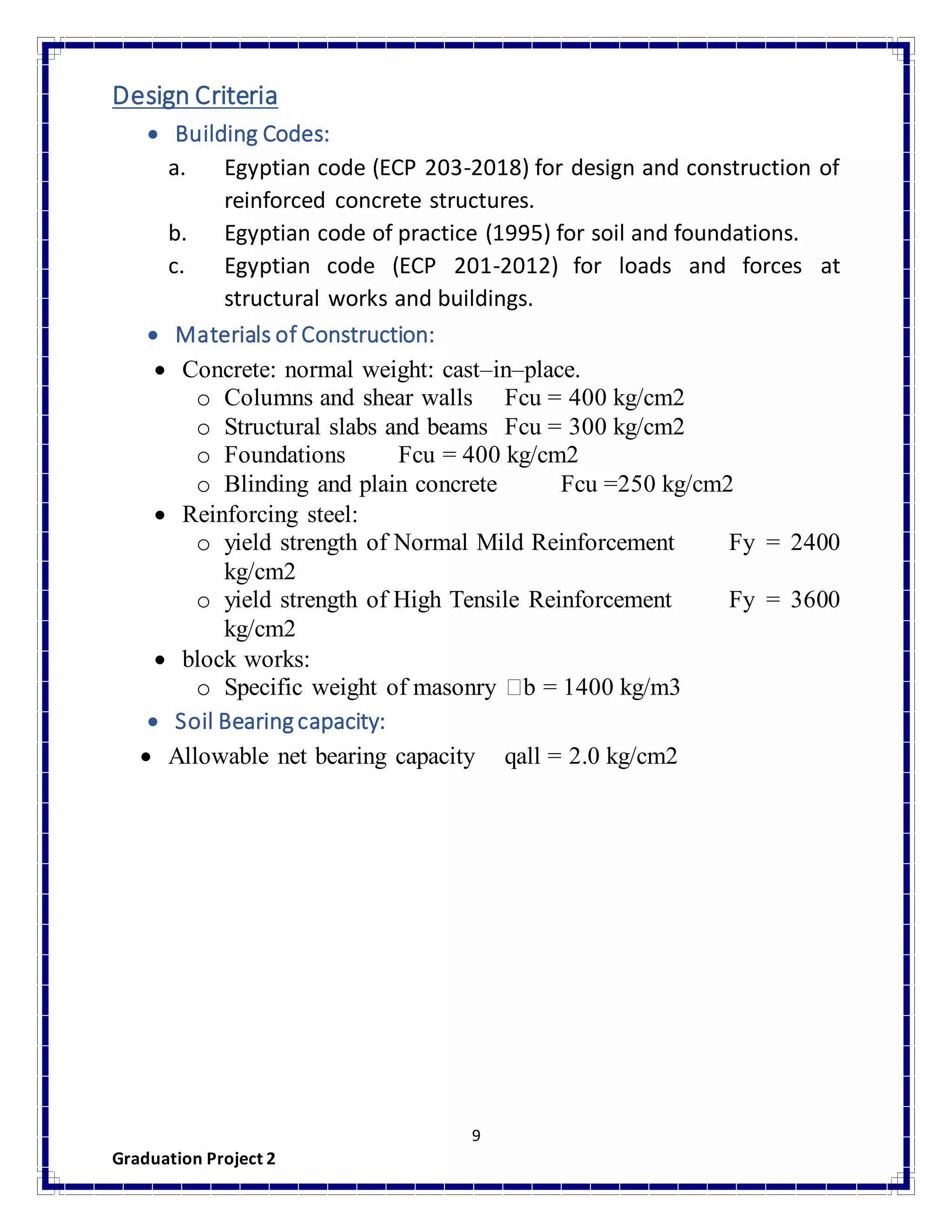 Reinforced Concrete Project calculation sheet | DOCX