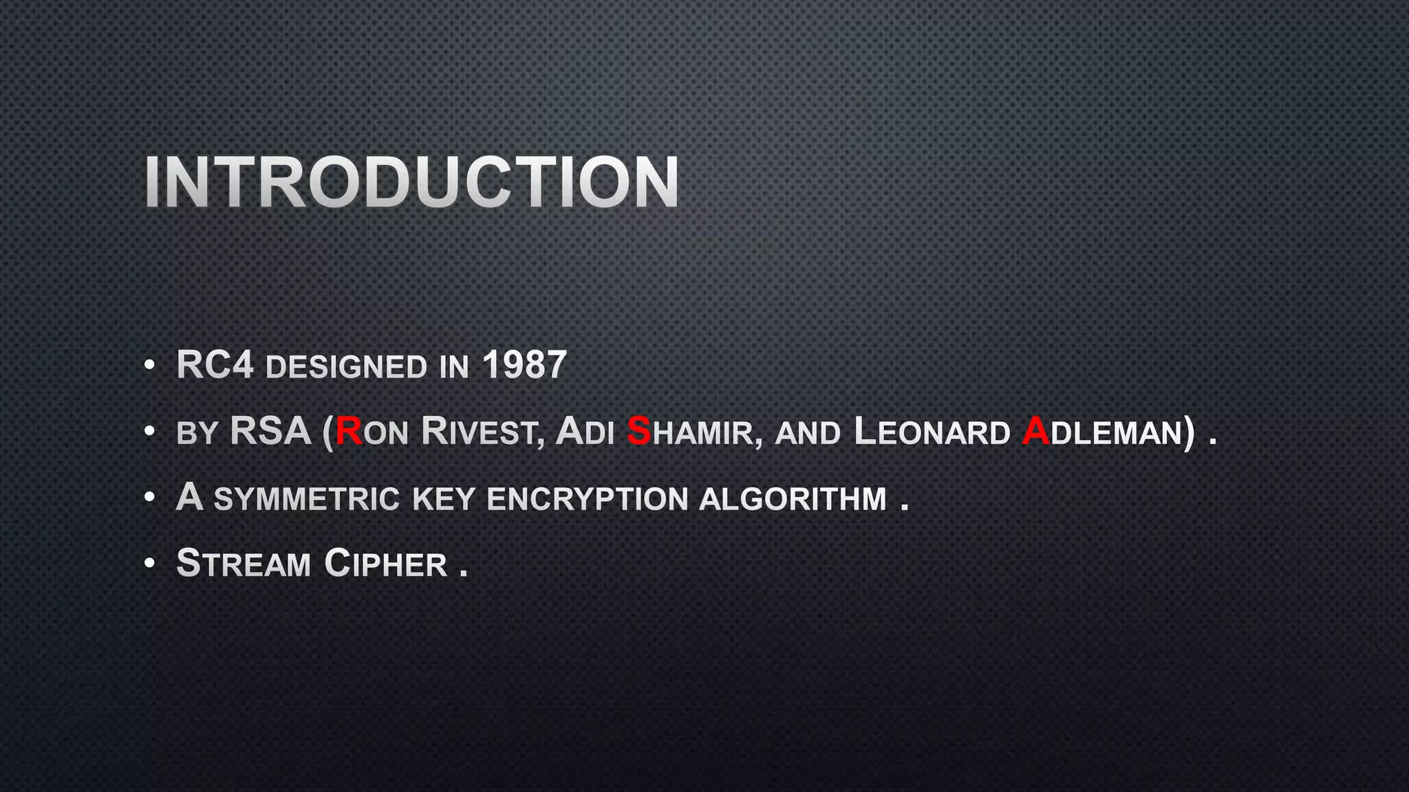 Rc4 | PPTX