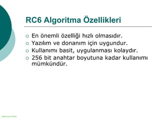 Rc6 Şifreleme Algoritması | PPT