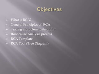 RCA-Root Cause Analysis | PPTX