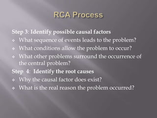 RCA-Root Cause Analysis | PPTX