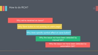 Root cause Analysis of Defects | PPSX