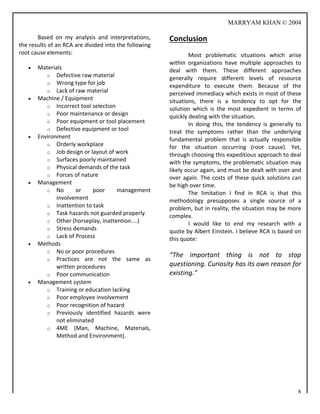 Root Cause Analysis | PDF