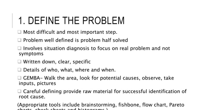Structured Problem Solving (Correction, Corrective Action, Preventive Action and RCA) | PPTX