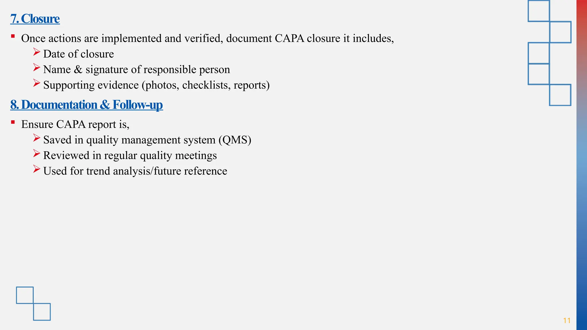 RCA & CAPA Training.pptx in sheet metal fabrication industry | PPTX