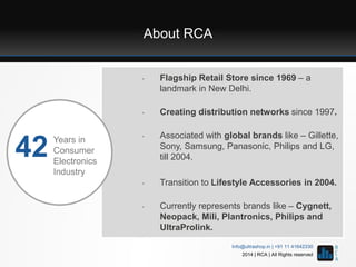 Rca corporate profile | PPTX