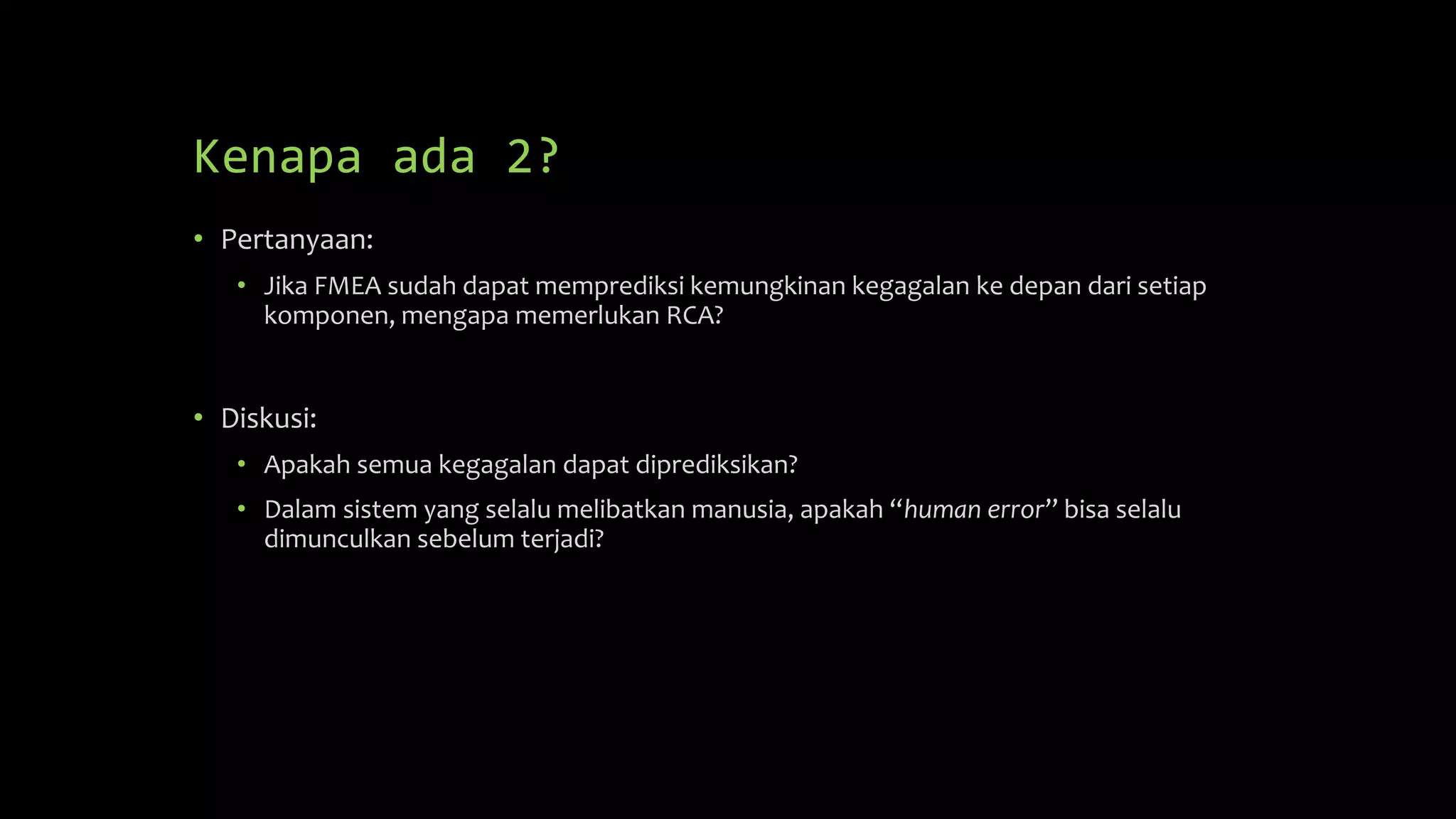 RCA dan HFMEA bagi Rumah Sakit | PPTX
