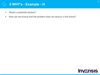 Root Cause Analysis, The 5 Why’s, and The Fishbone Diagram | PPTX