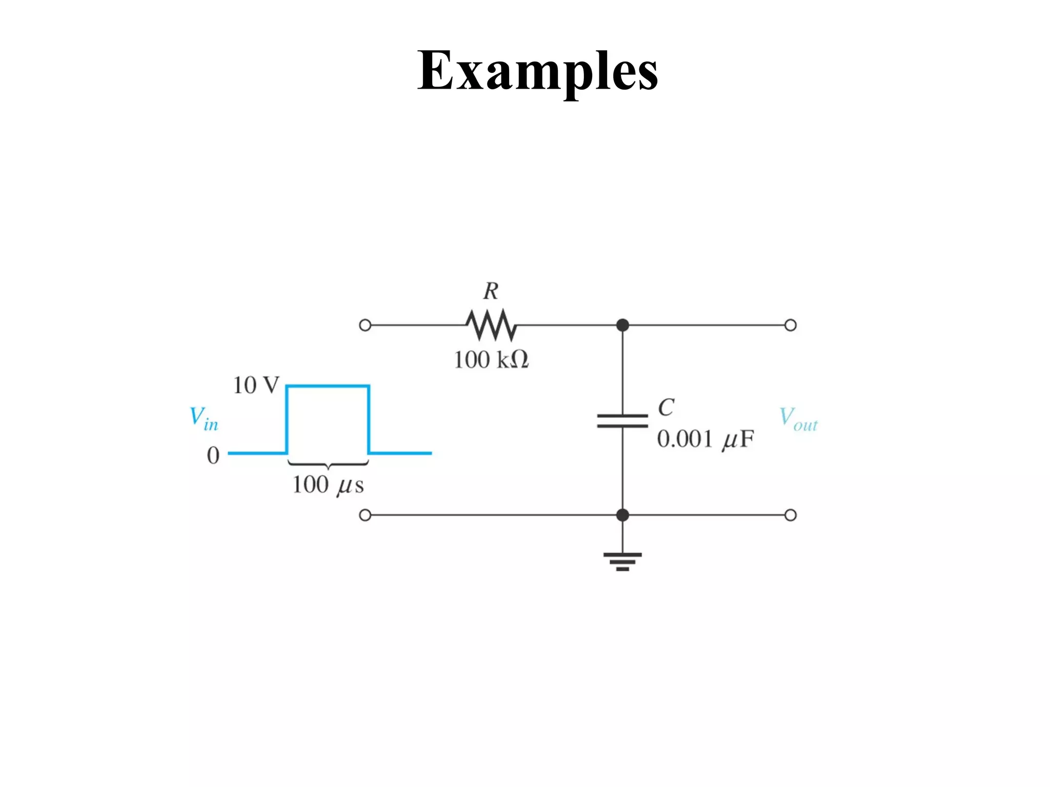 Rc and rl differentiator and integrator circuit | PPT