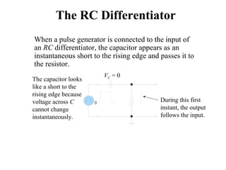 Rc and rl differentiator and integrator circuit | PPT