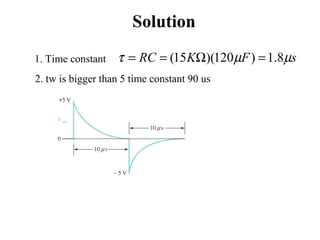 Rc and rl differentiator and integrator circuit | PPT