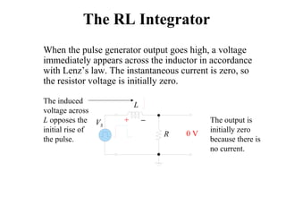 Rc and rl differentiator and integrator circuit | PPT