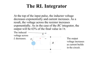 Rc and rl differentiator and integrator circuit | PPT