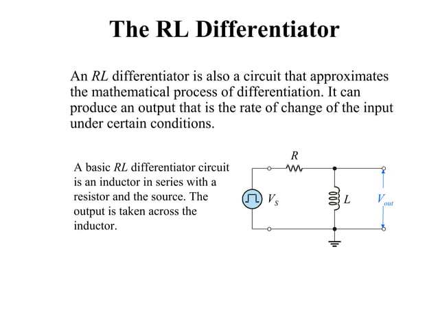 Rc and rl differentiator and integrator circuit | PPT | Radio Control ...