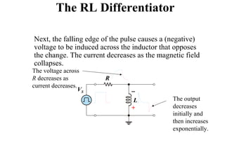 Rc and rl differentiator and integrator circuit | PPT