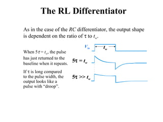 Rc and rl differentiator and integrator circuit | PPT