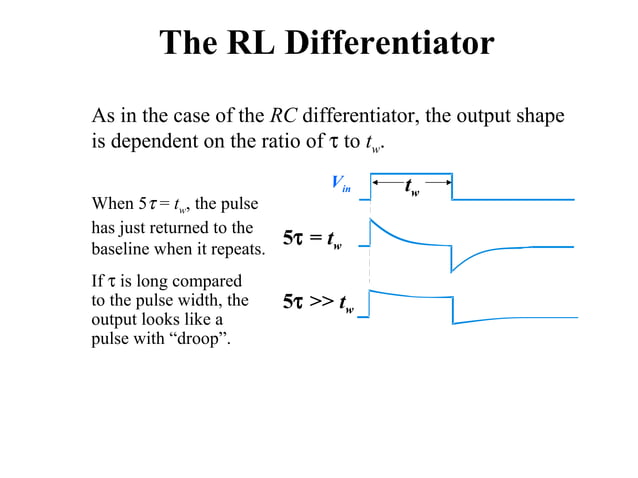 Rc And Rl Differentiator And Integrator Circuit Ppt Radio Control