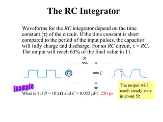 Rc and rl differentiator and integrator circuit | PPT