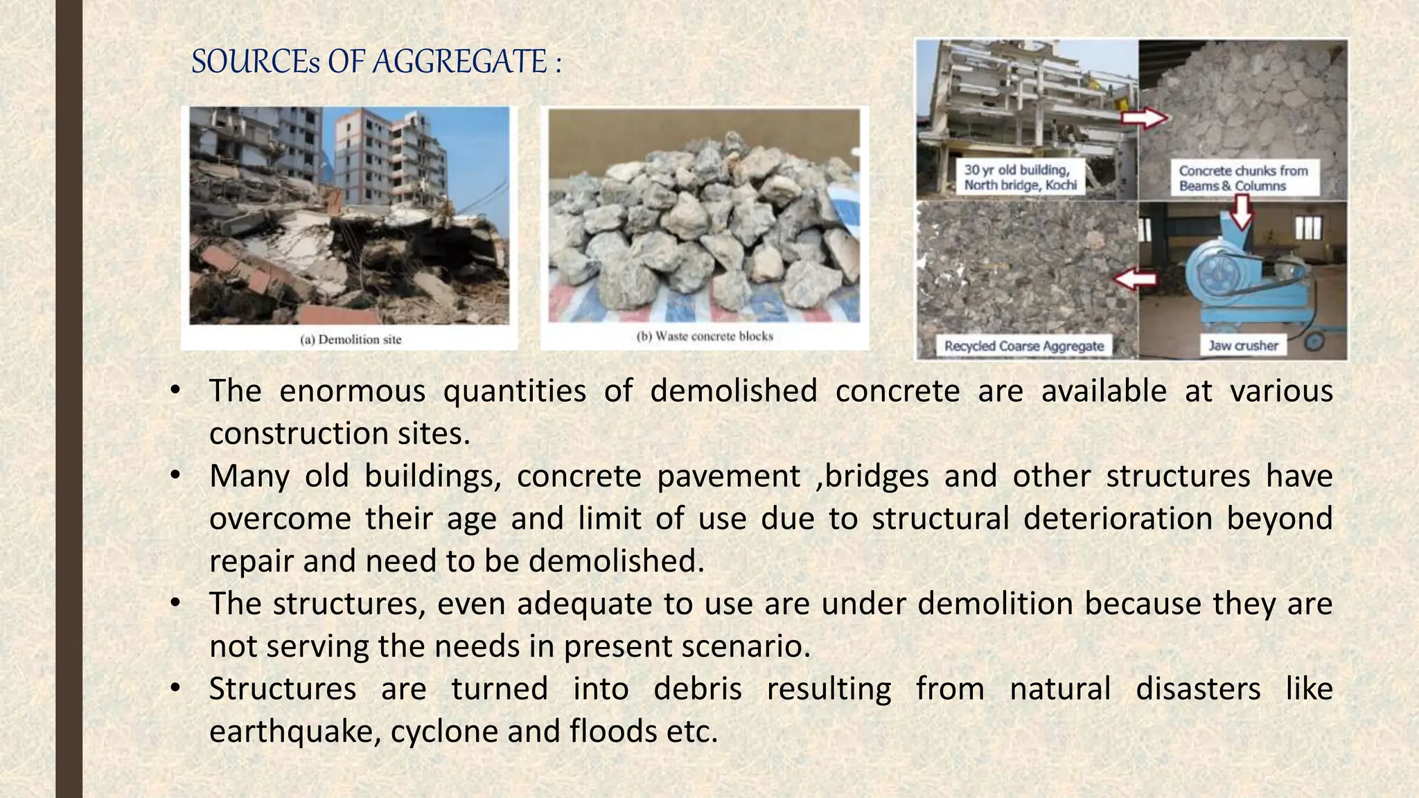 Recycled Concrete Aggregate In Construction Part Ii Ppt