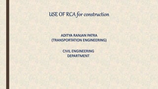 Recycled Concrete Aggregate in Construction Part II | PPT