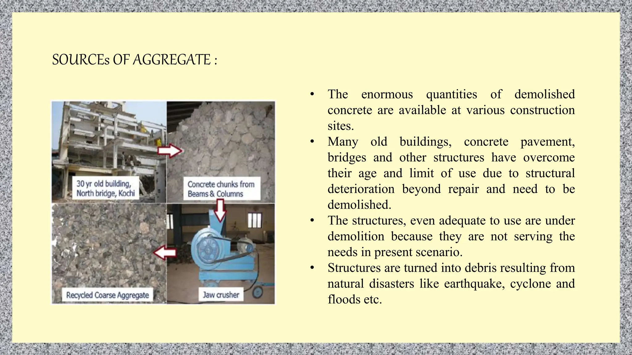Recycled Concrete Aggregate in Construction Part III | PPTX