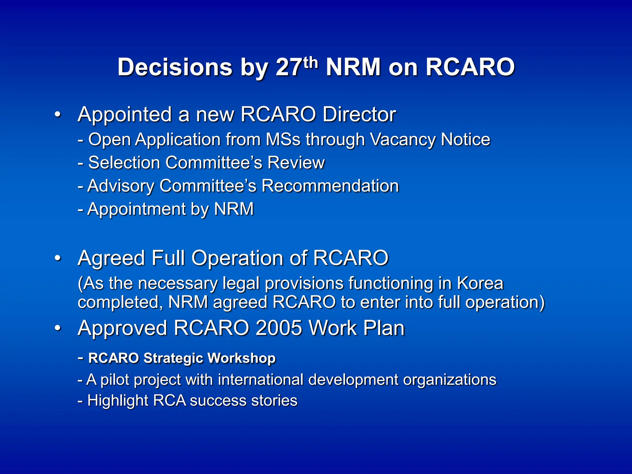 RCARO_Presentation_to_RCA_Stakeholders.ppt