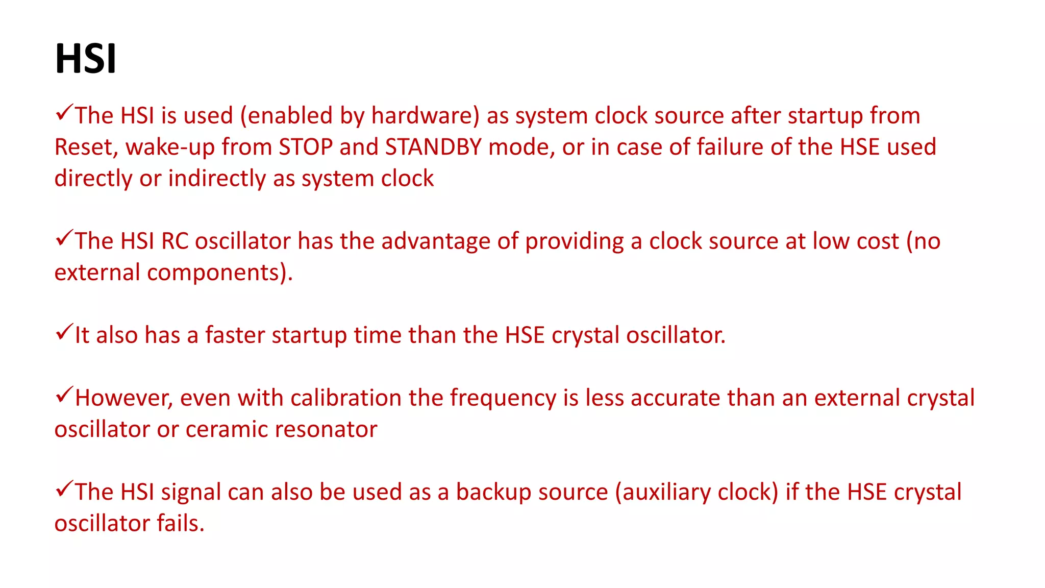 Stm32 Microcontroller Clocks And Rcc Block Ppt