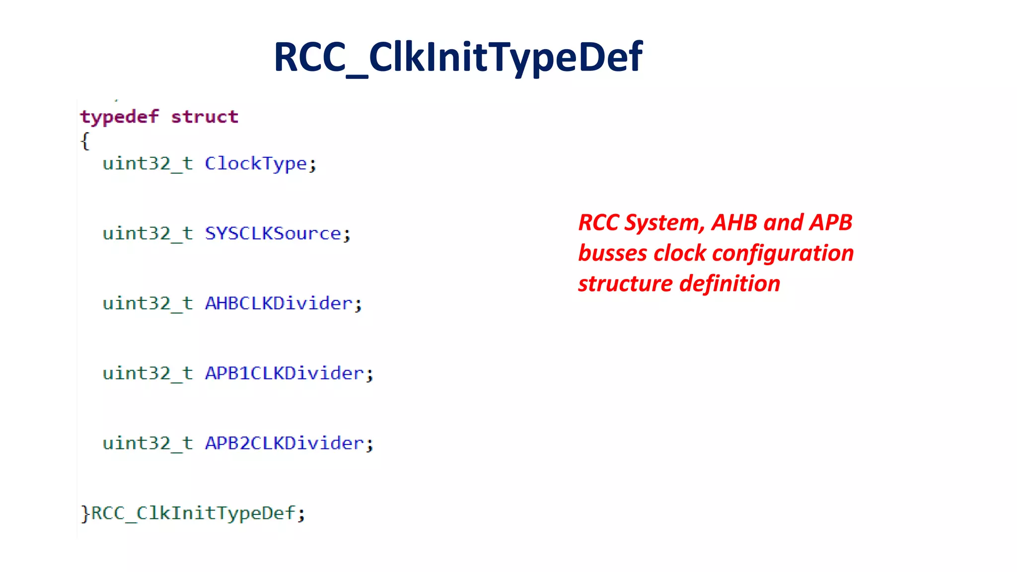 Stm32 Microcontroller Clocks And Rcc Block Pptx