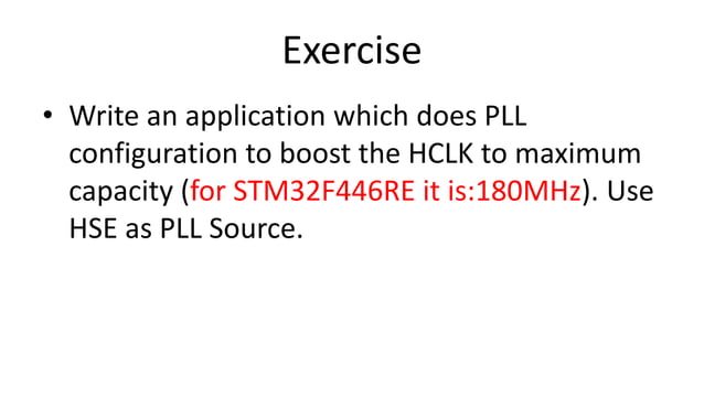 Stm32 Microcontroller Clocks And Rcc Block Ppt