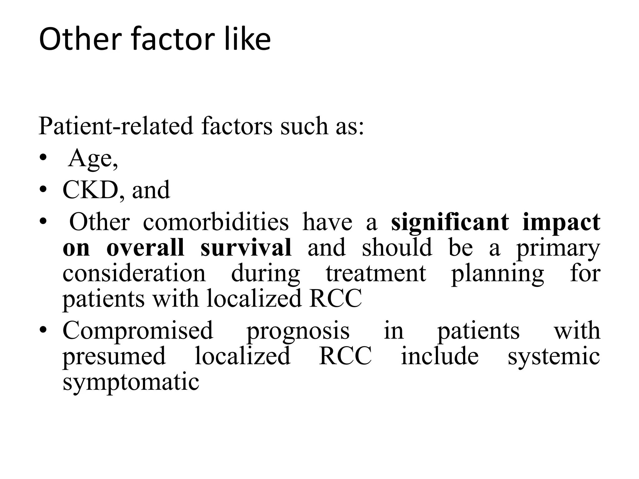 RCC- Staging and treatment of Renal Cell Carcinoma | PPTX