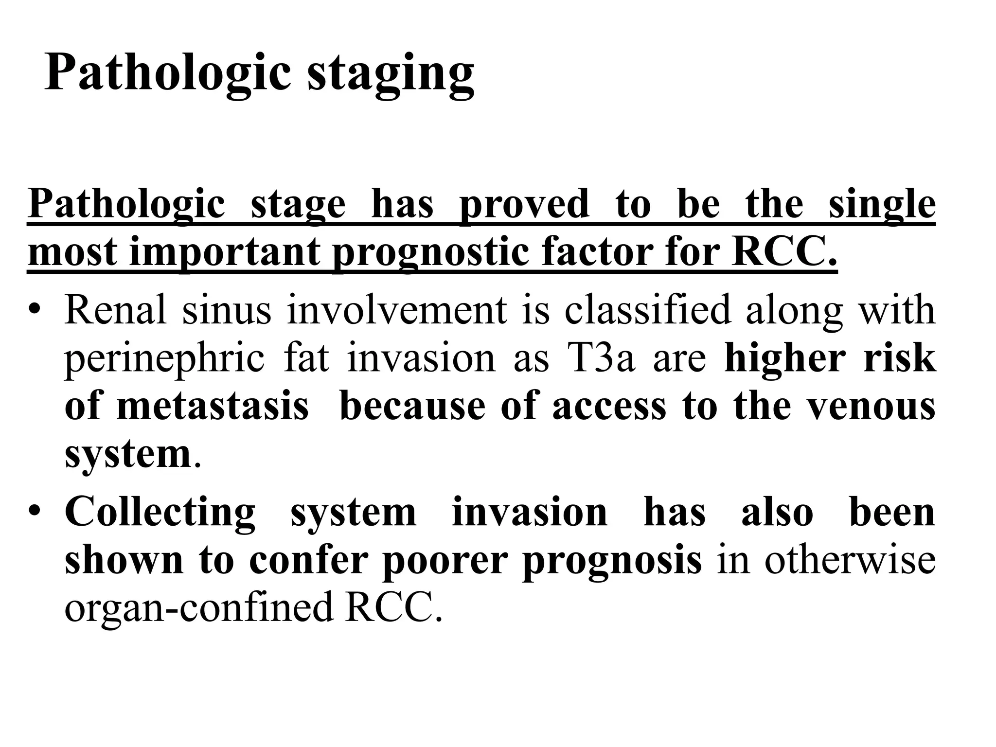 RCC- Staging and treatment of Renal Cell Carcinoma | PPTX