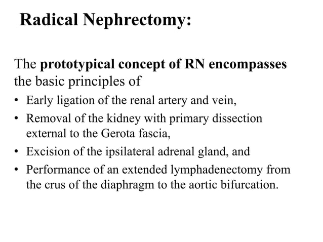 RCC- Staging and treatment of Renal Cell Carcinoma | PPTX