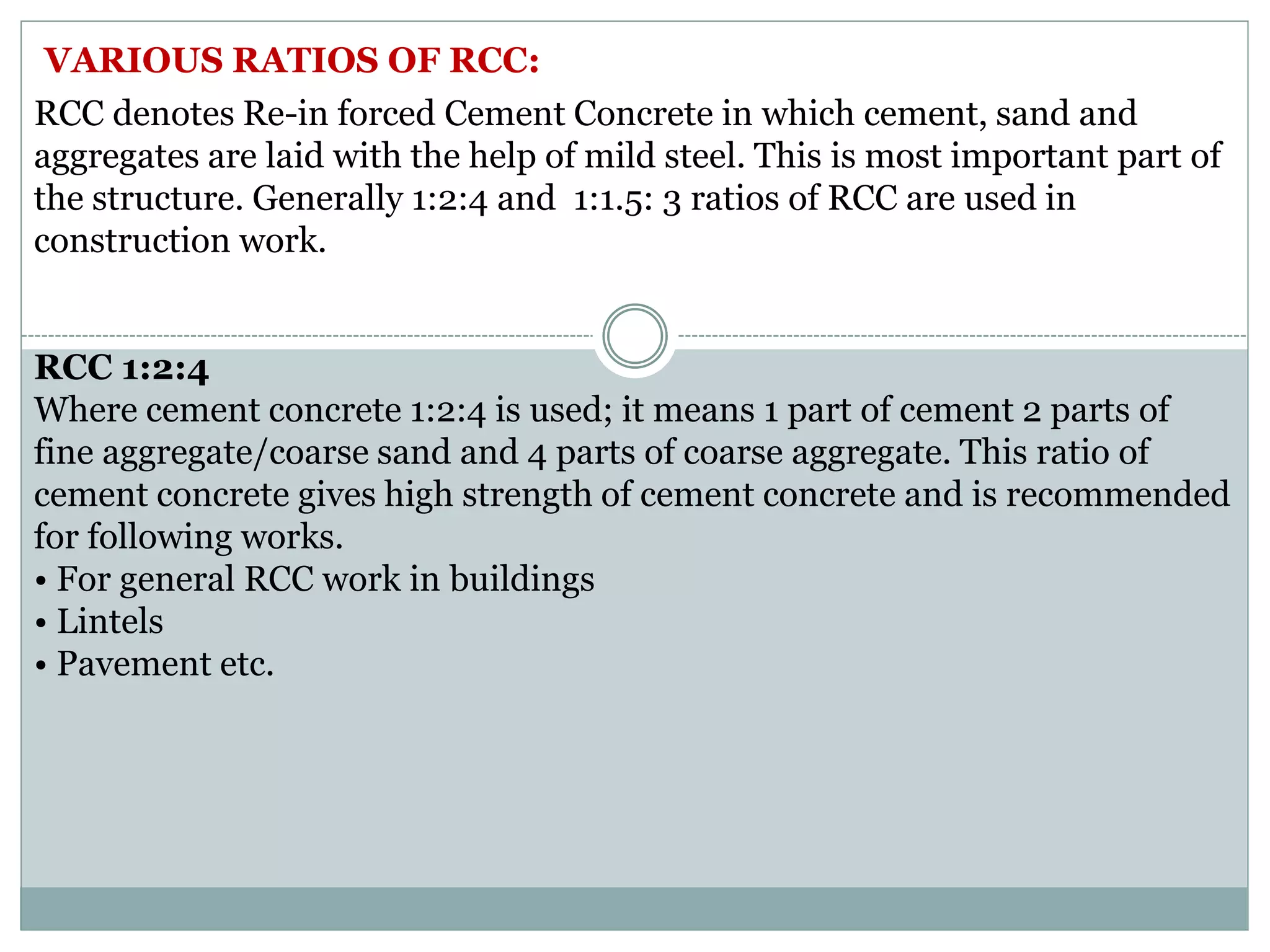 Reinforced Cement Concrete (RCC) | PPTX