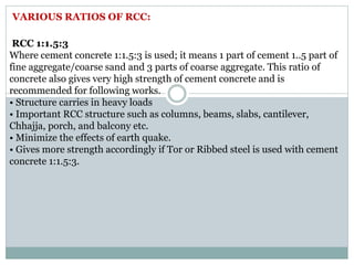 Reinforced Cement Concrete (RCC) | PPTX