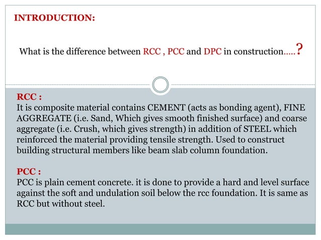 Reinforced Cement Concrete (RCC) | PPT Reinforced Cement Concrete (RCC) | PPT