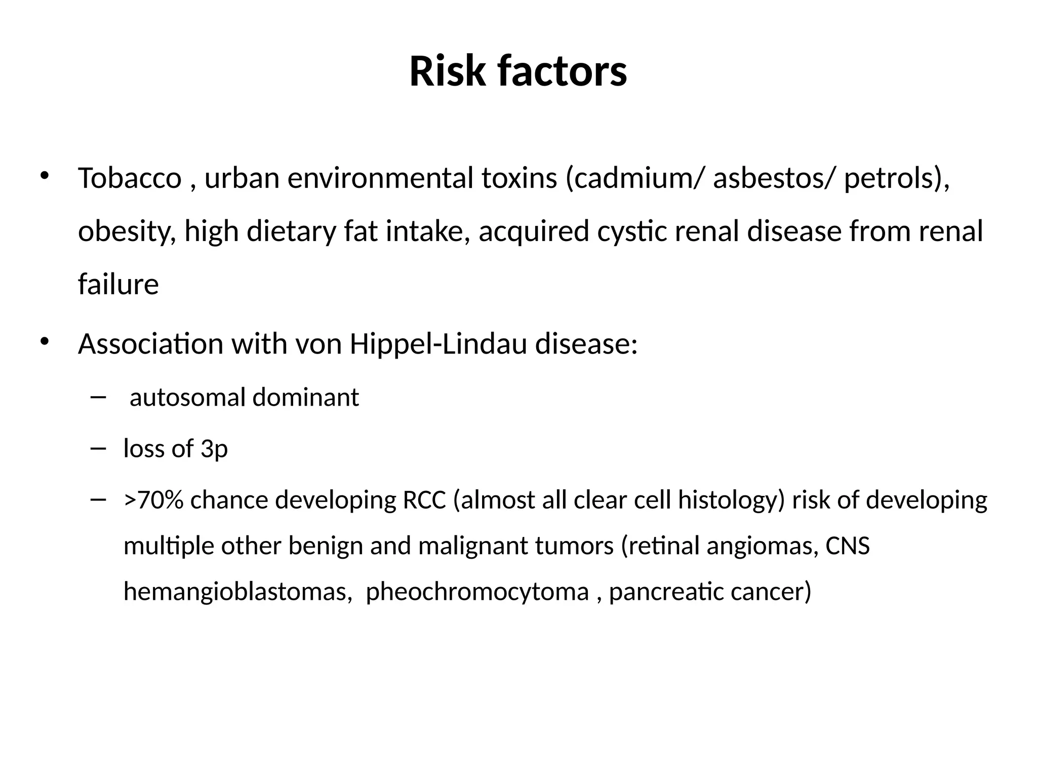 RCC renal cell carcinoma and it's managemnet | PPTX