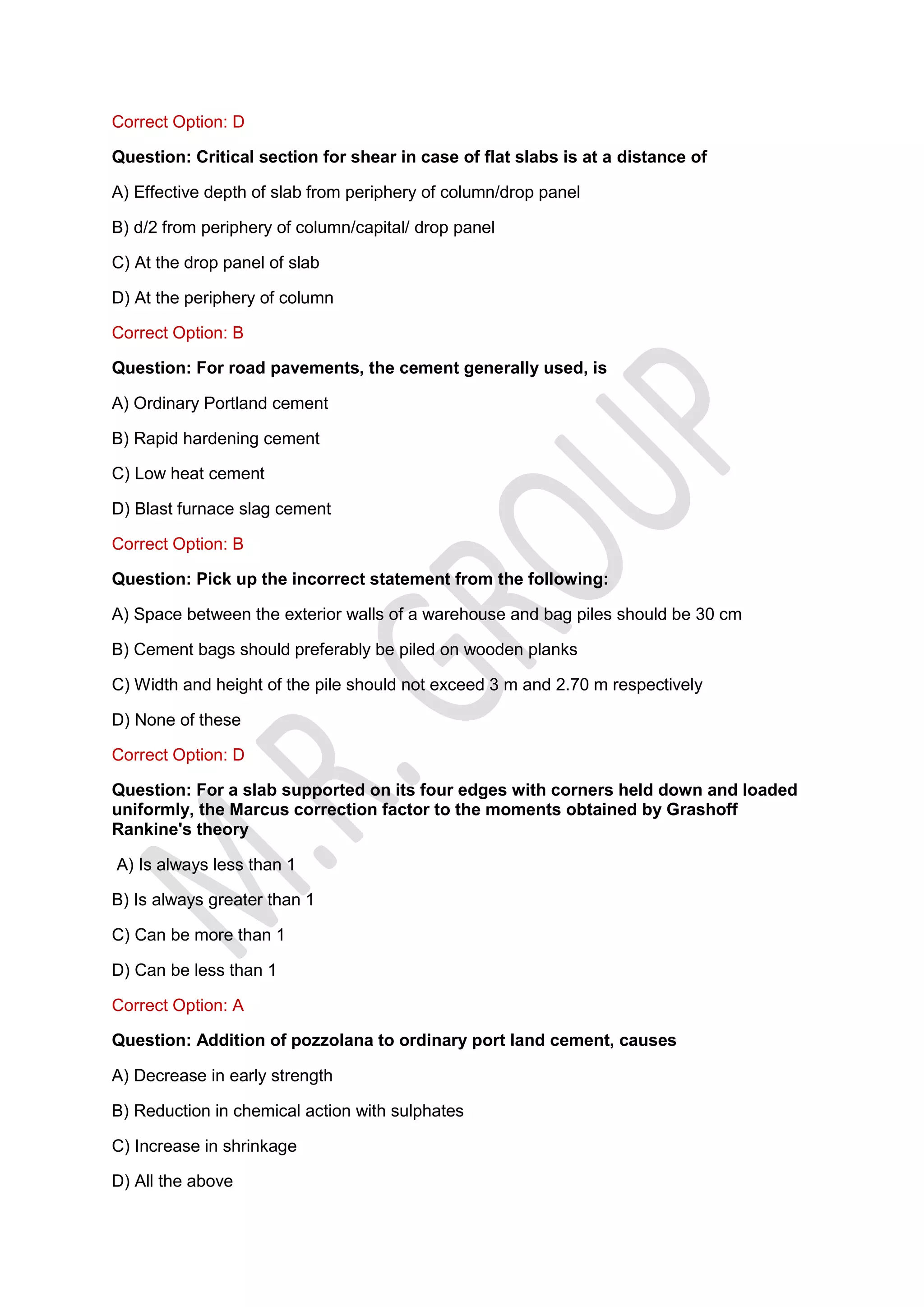 civil engineering question with Answer RCC | PDF
