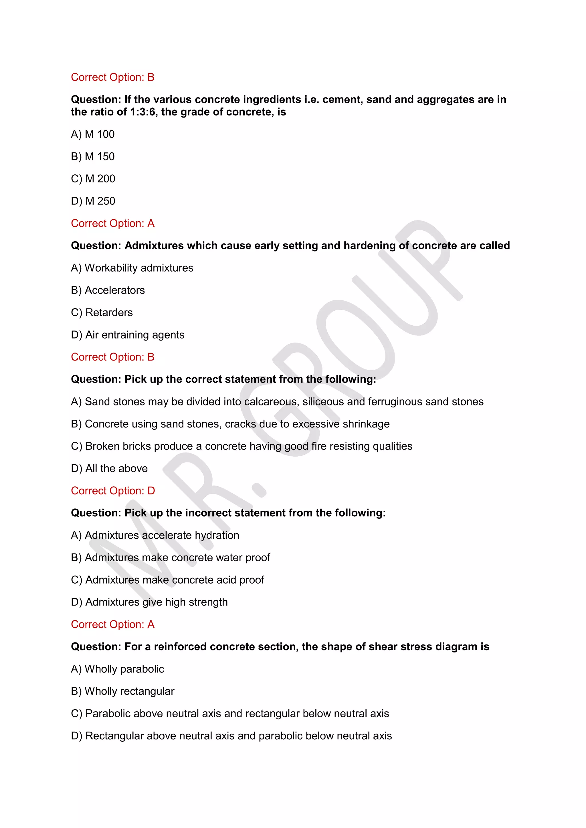 civil engineering question with Answer RCC | PDF