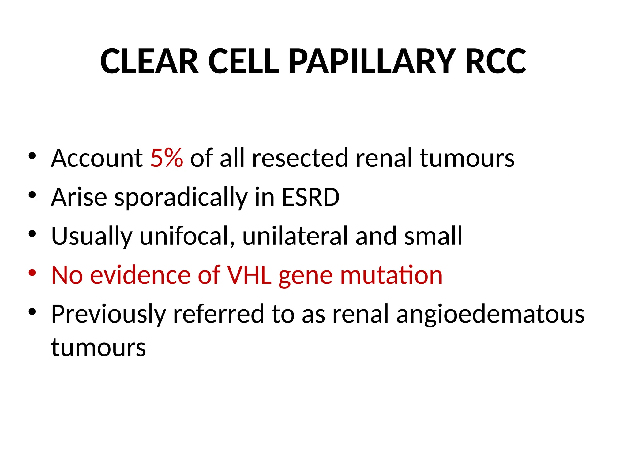 Adult epithelial renal tumors and update of WHO classification of renal ...