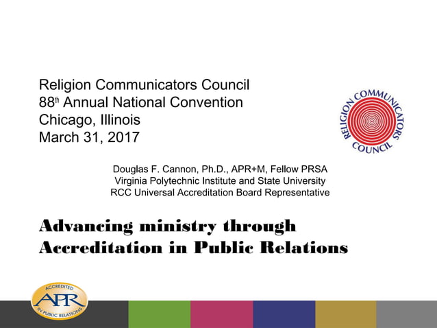 Advancing Ministry Through Accreditation in Public Relations | PPT