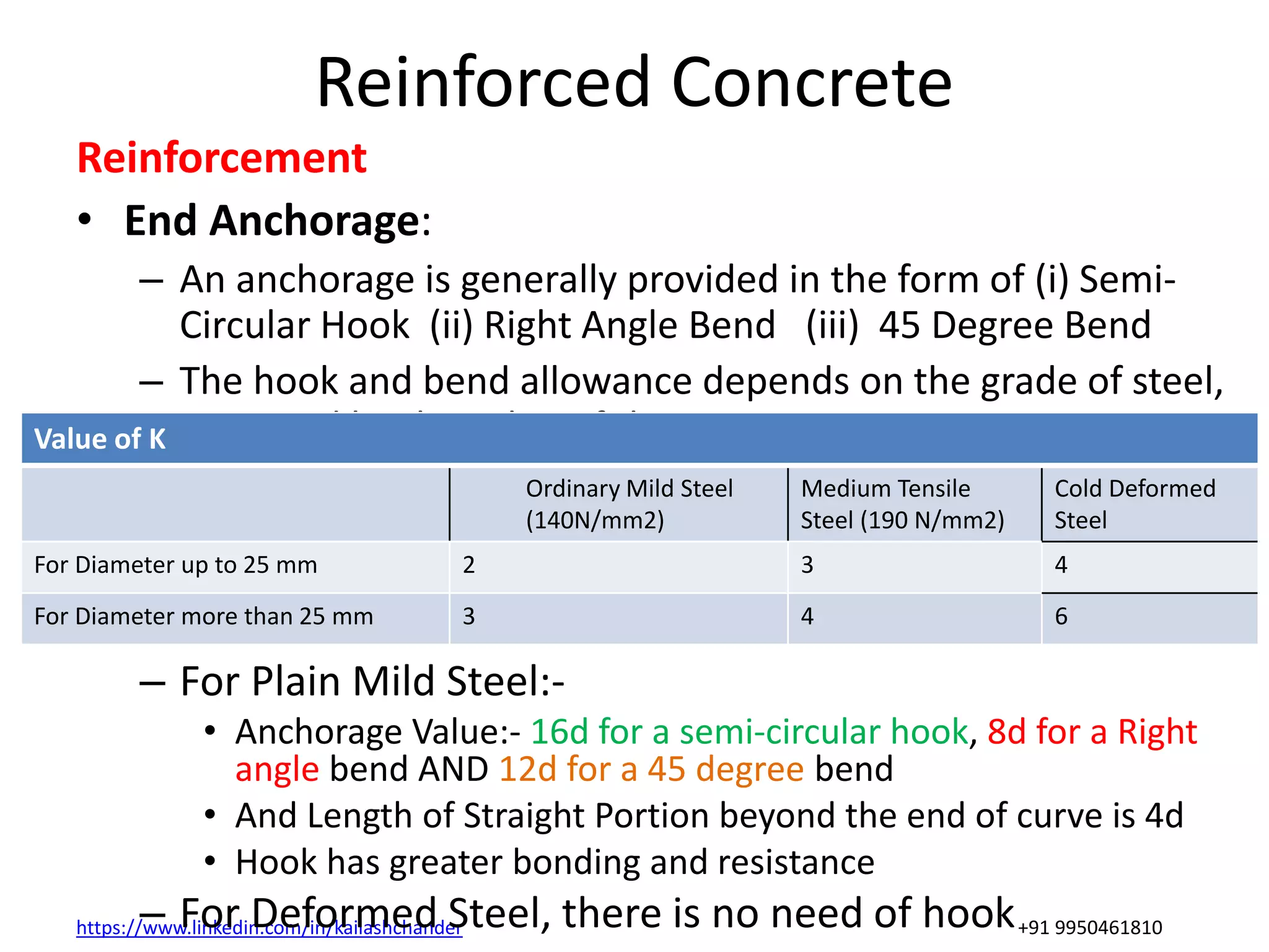 Reinforced Cement Concrete and Bar Bending Schedule | PPTX
