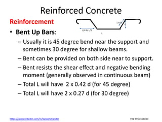 Reinforced Cement Concrete and Bar Bending Schedule | PPTX